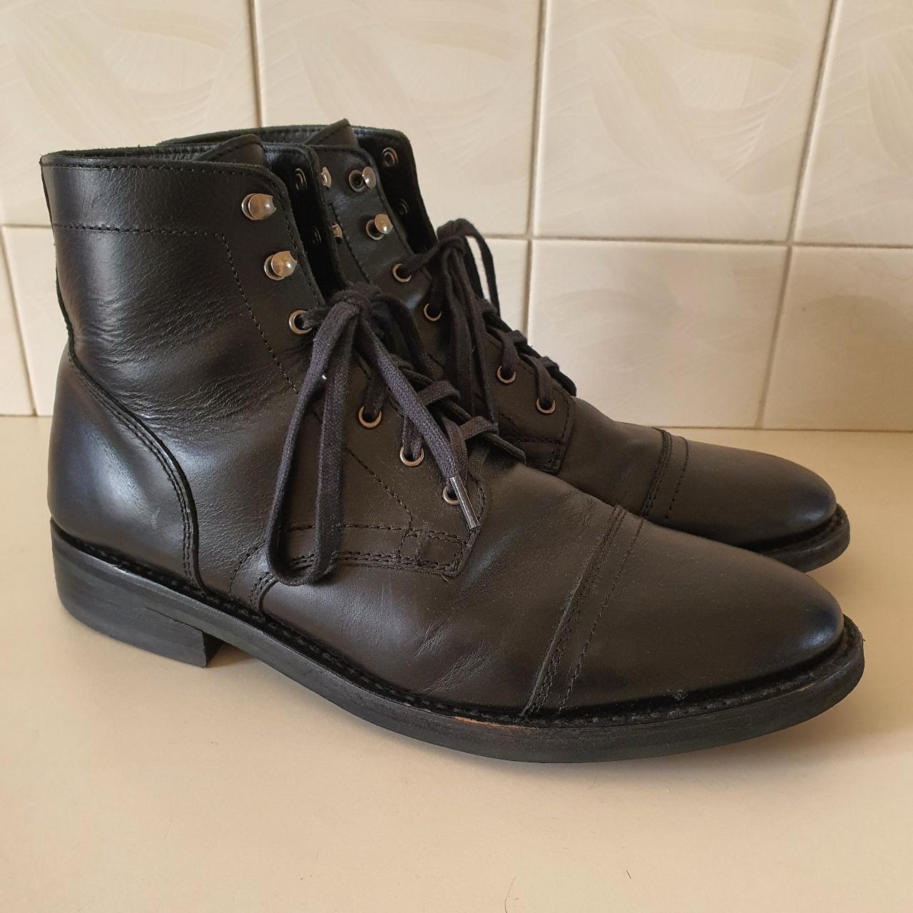 Thursday boot co Captain black Goodyear welt USA... - Depop