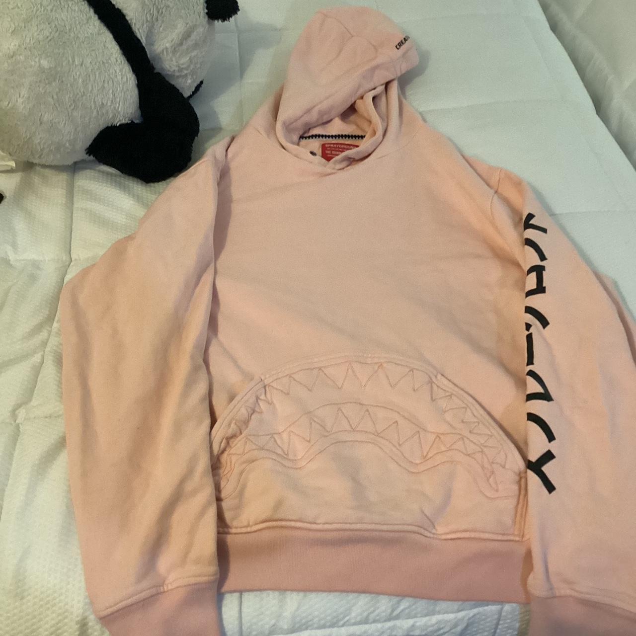 Pink Sprayground Hoodie size m | Depop
