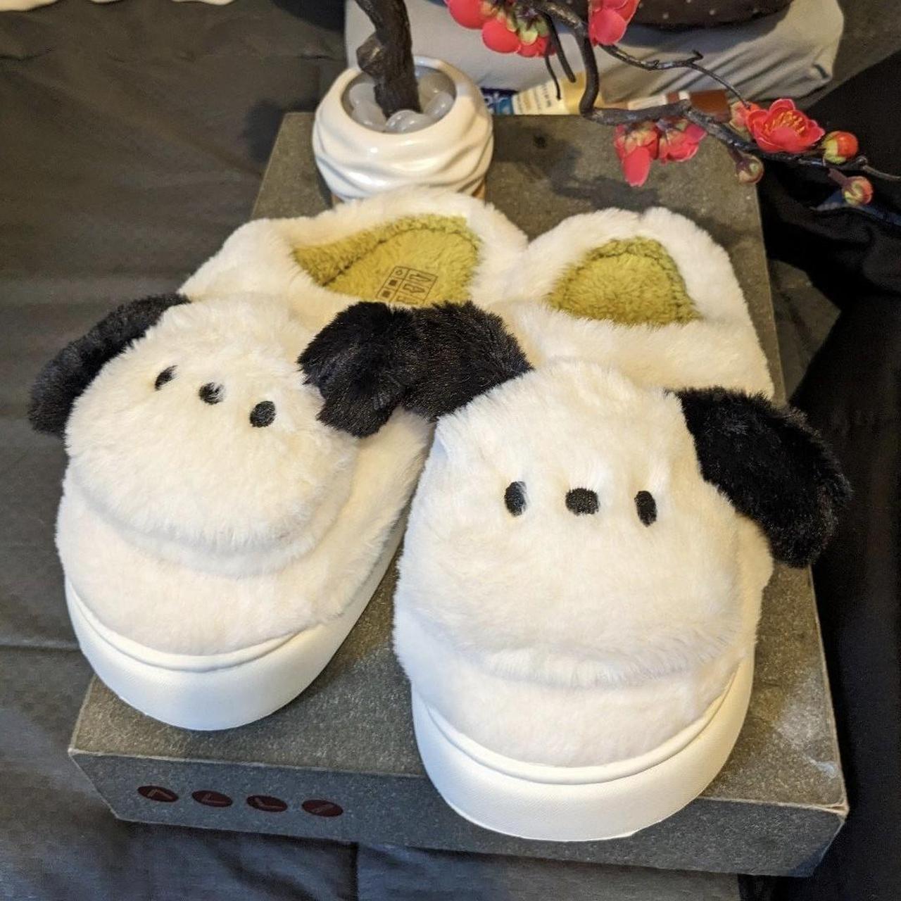 Pachacco Pochaco Green Tea and White Slippers Size... - Depop
