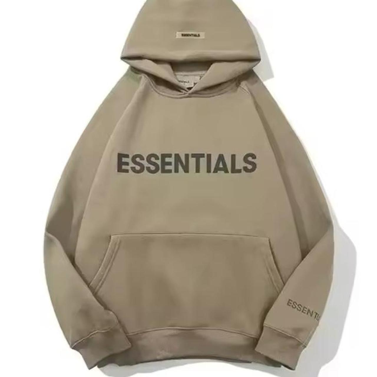 Essentials Hoodie 3D Rubber Letter Logo... - Depop
