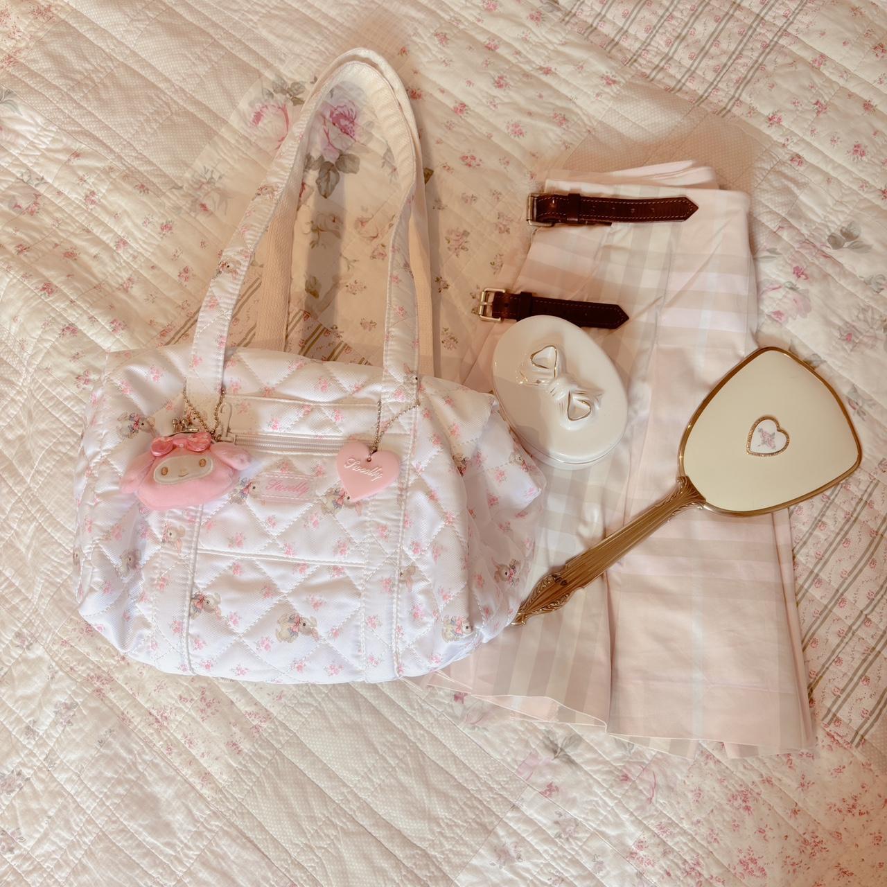 Sweetly bunny print mini duffle bag 🐇🤍 It’s in... - Depop