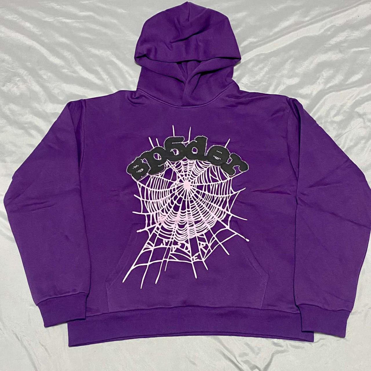 Sp5der WorldWide 'OG WEB' purple hoodie‼️ • Goes for... - Depop