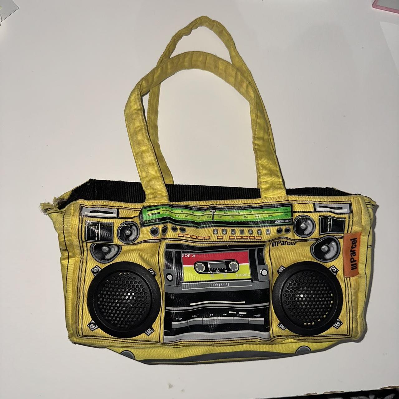 Parcel bag! cassette player / boombox purse! Bag has... - Depop