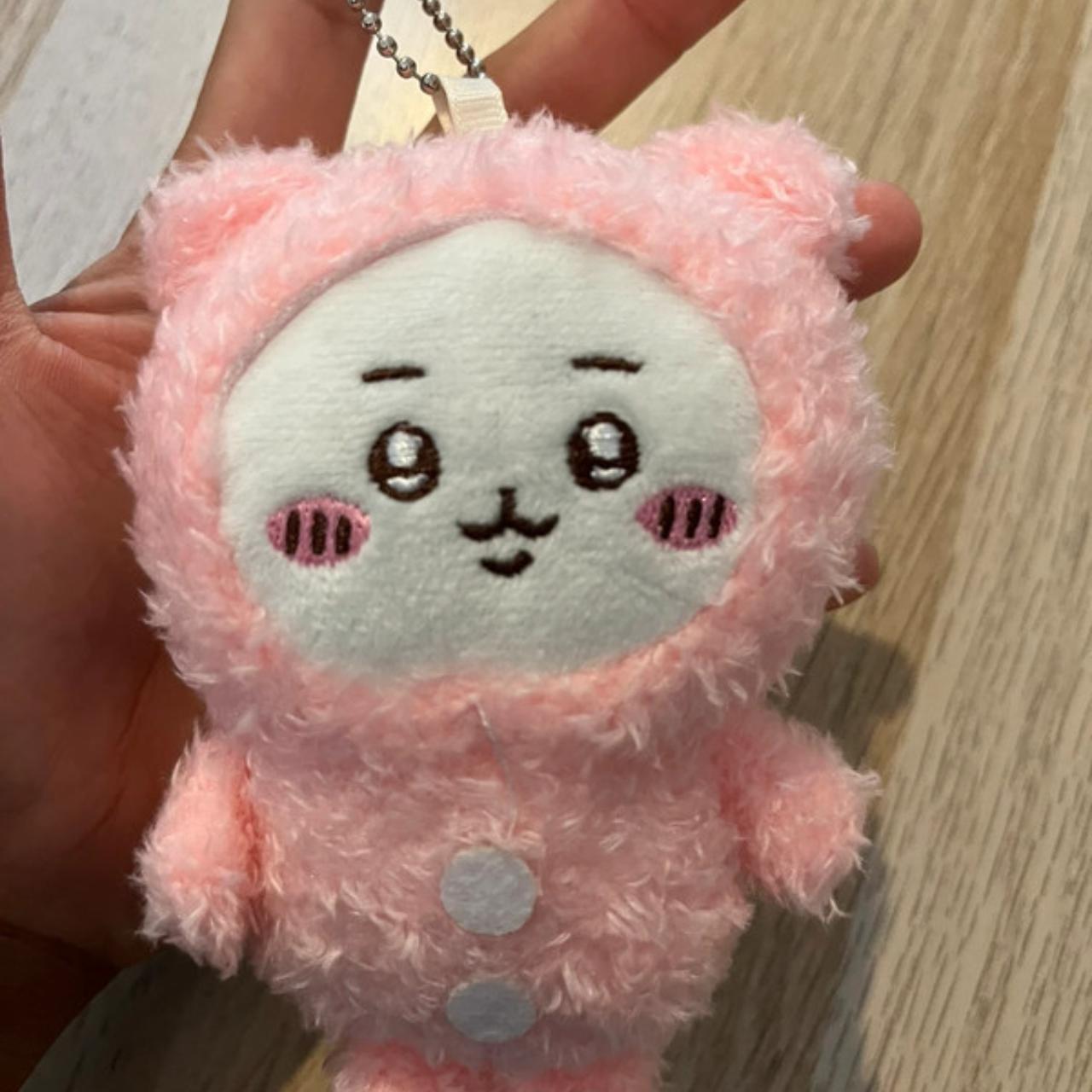 Japan Chiikawa plush keychain - pink New with... - Depop
