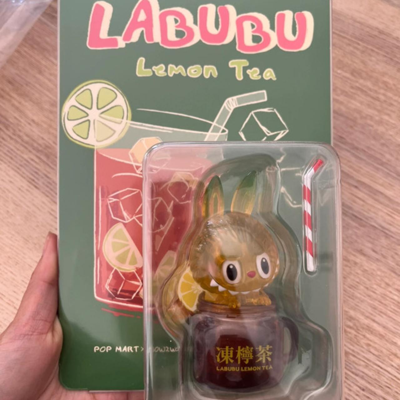 Authentic Popmart Labubu Lemon Tea Figure New with... | Depop