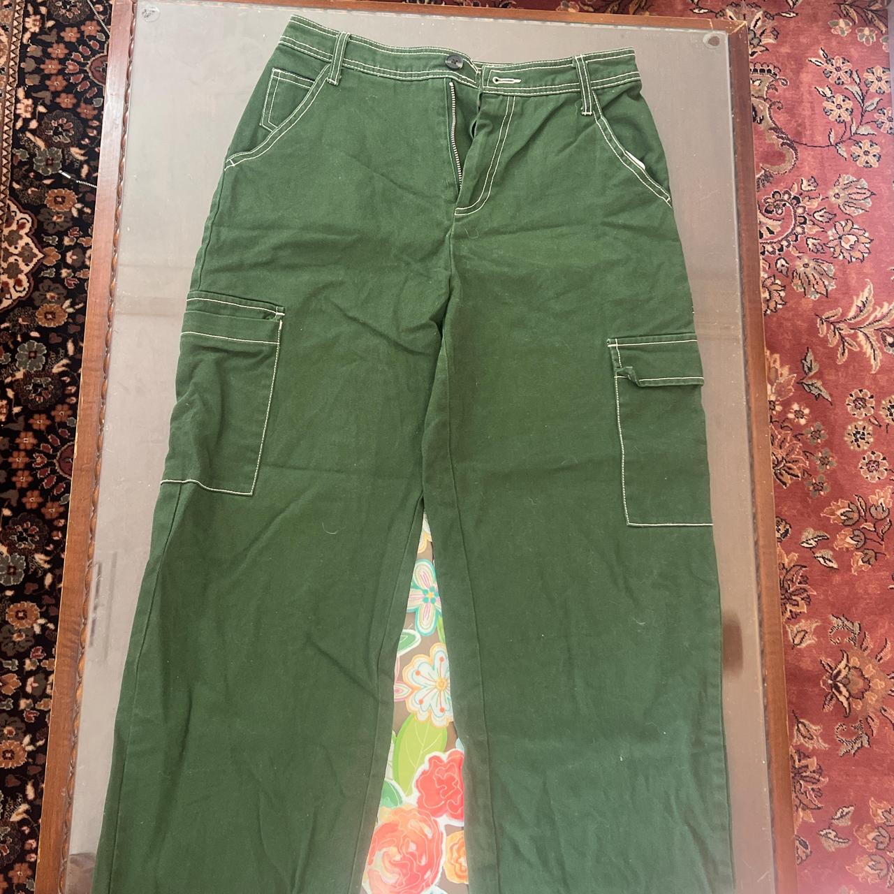 Target green pants, size 2 but fit more like a 4.... | Depop