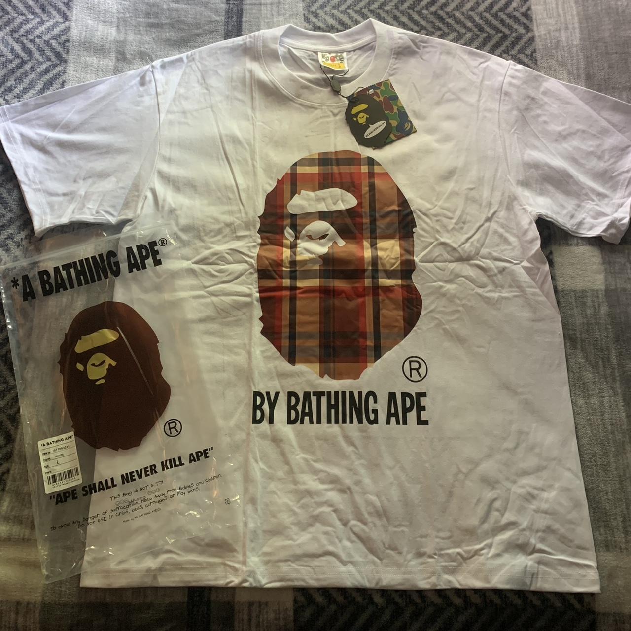 Bape White T-Shirt - Brand new - Comes with tags... | Depop