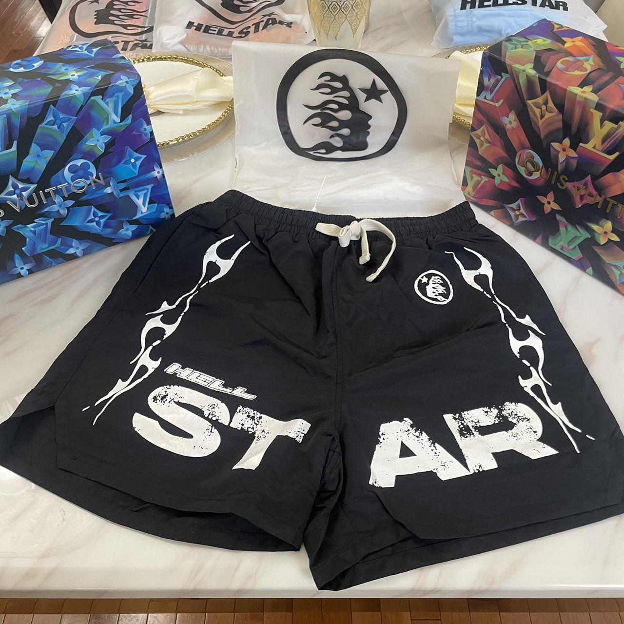 HELL STAR SHORTS🕷️🕸️ -swim edition -tag -includes bag - Depop