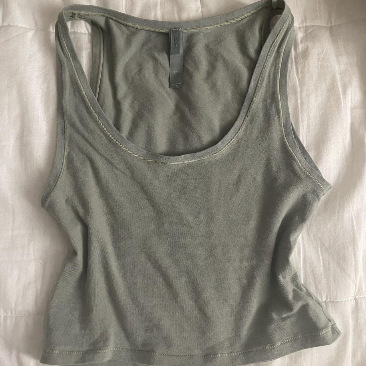Skims tank top 💚 Perfect basic so soft No... - Depop