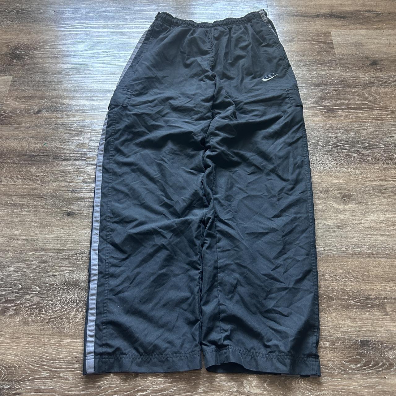 Sick Y2K Nike Striped Cargo Sweatpants 2000s Adidas... | Depop