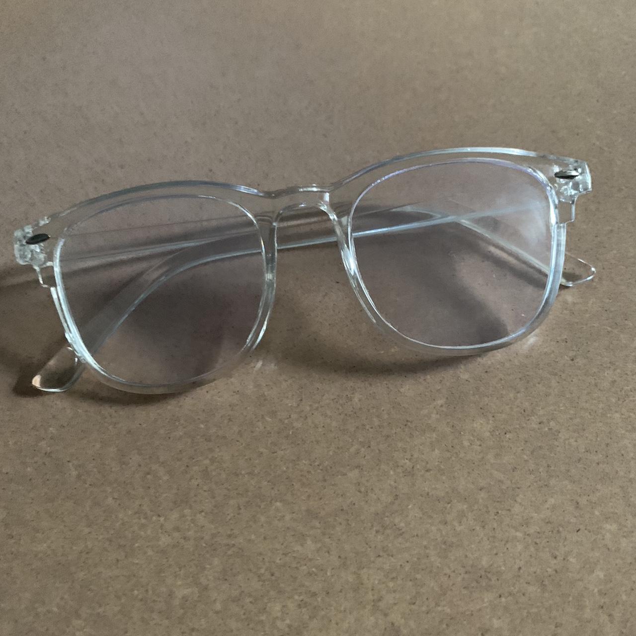Transparent frame glasses with clear lenses #glasses - Depop