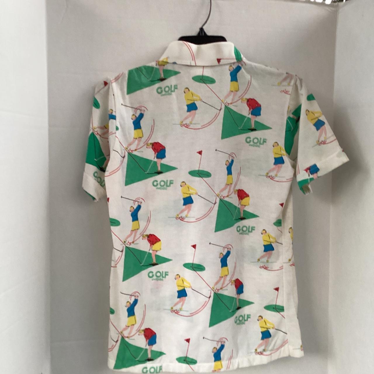 Vintage 80s voyar golf single stitch polo Size... - Depop