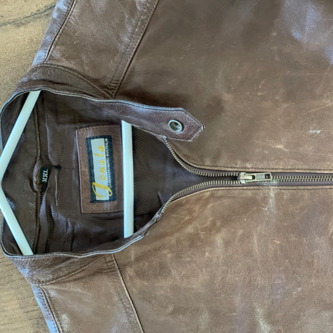 Vintage Authentic Fonata Australian Leather Jacket... - Depop