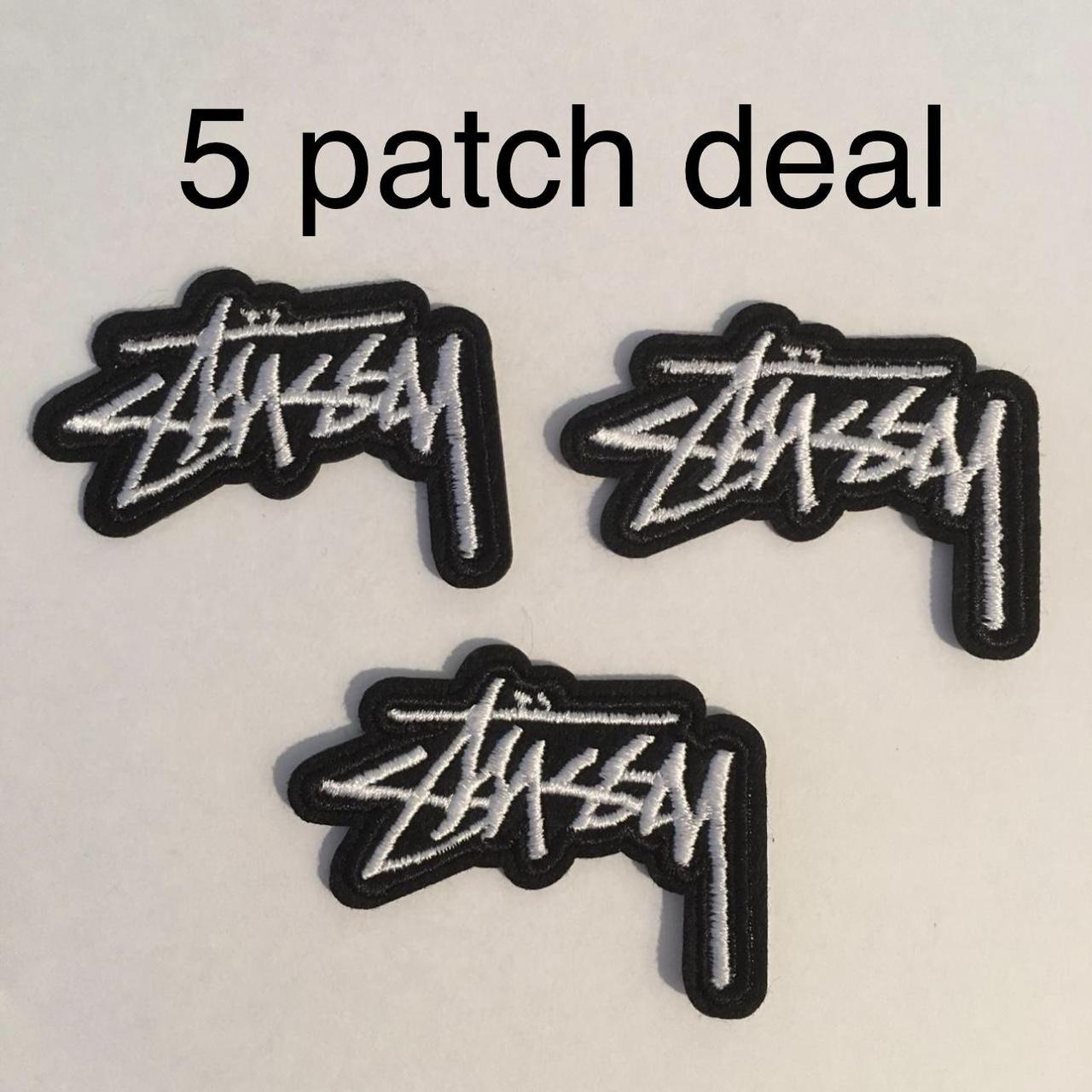 5 sew on / iron on stussy patches - Depop