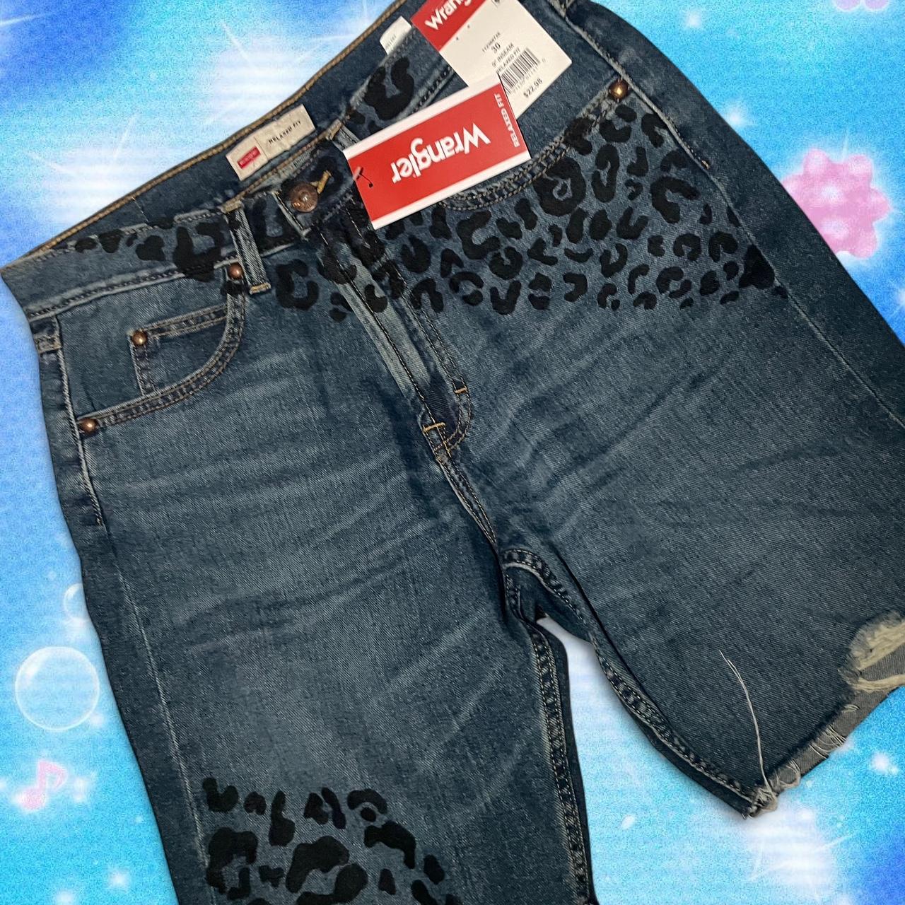 Custom Y2K jorts with leopard print #jorts #trendy... | Depop