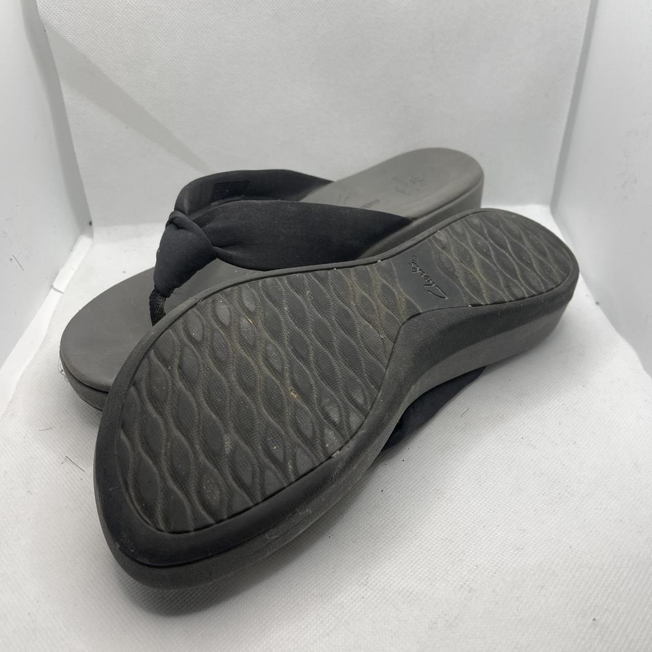 Clarks Arla Glison Cloudstepper Wedge Flip Flops –... | Depop