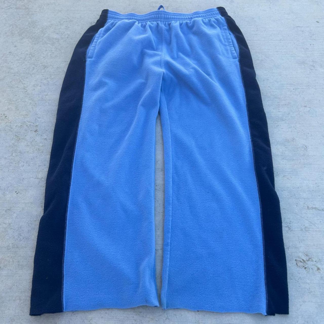 Vintage Y2k Foot Locker Light Blue and Black Wide... - Depop