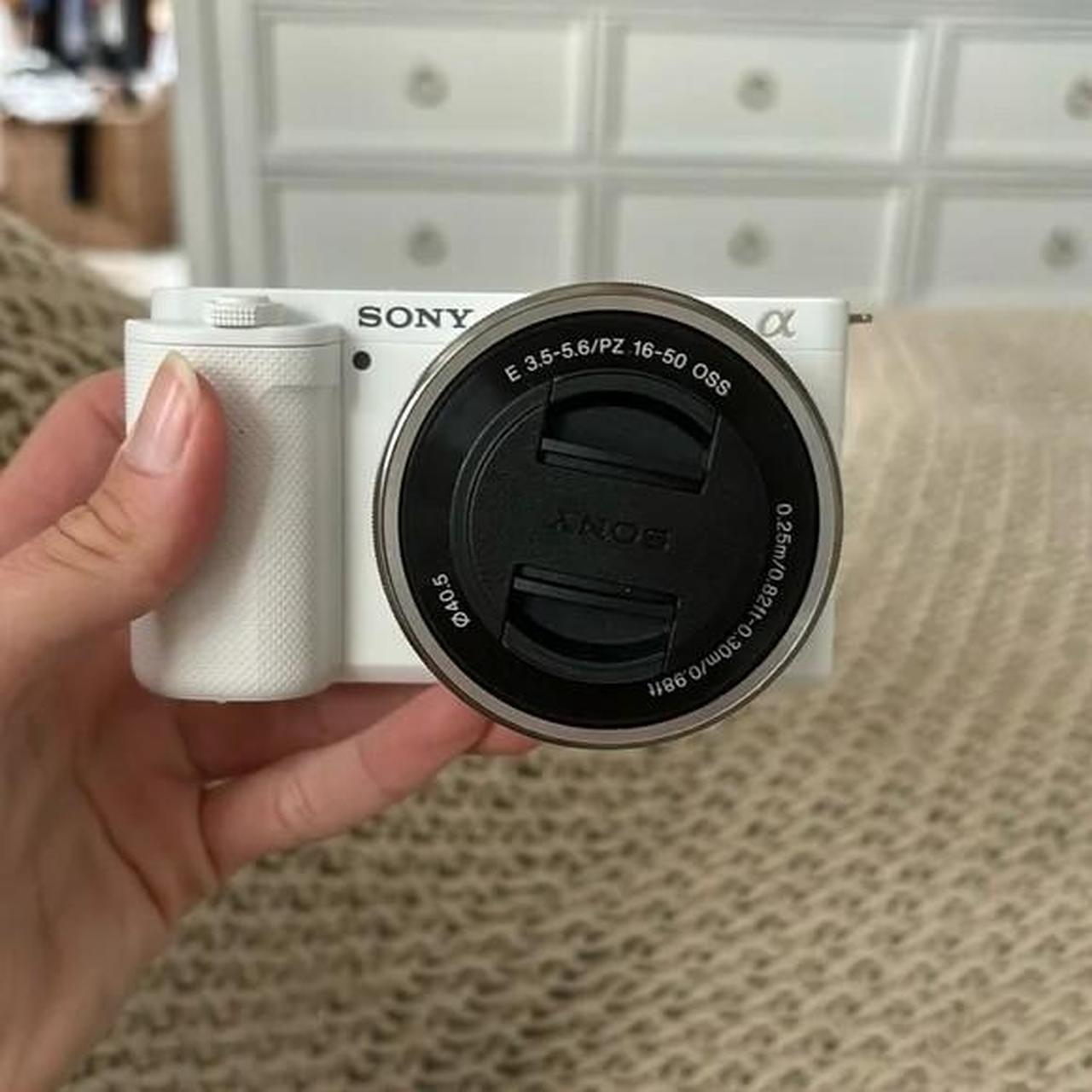 Sony alpha ZVE10 mirrorless vlog camera Less than 1... - Depop