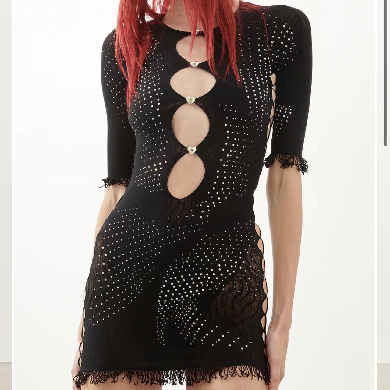 Miranda rhinestones poster girl dress Brand new... - Depop