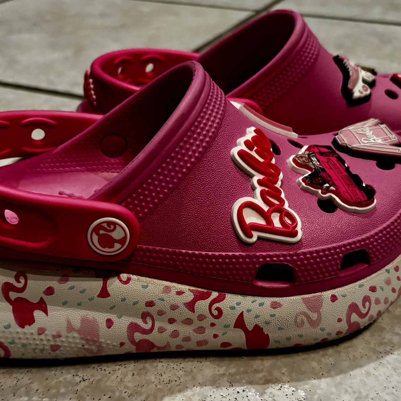 Kids Barbie platform crocs. Only worn a handful of... | Depop