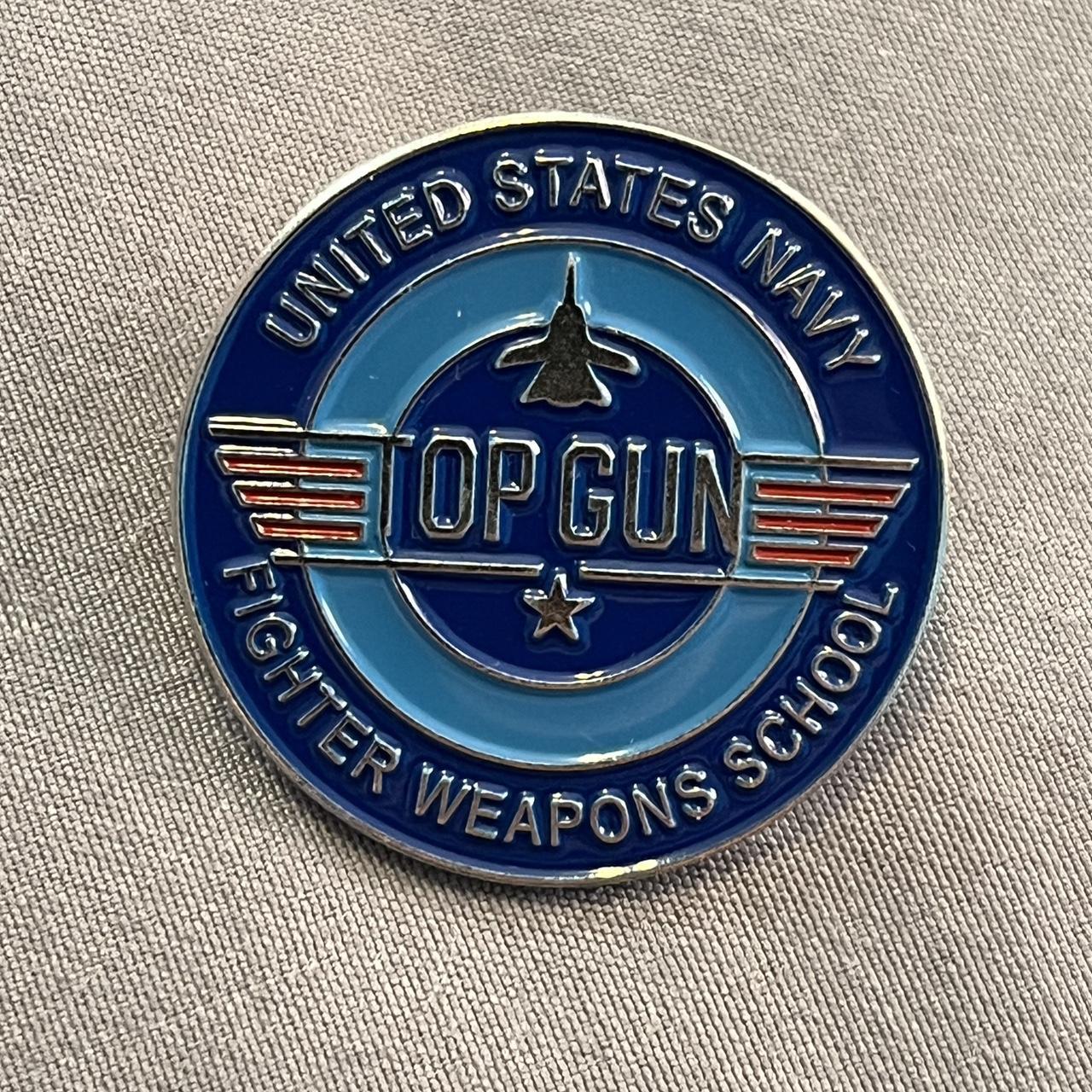 Top Gun collectible enamel rave pin - Depop