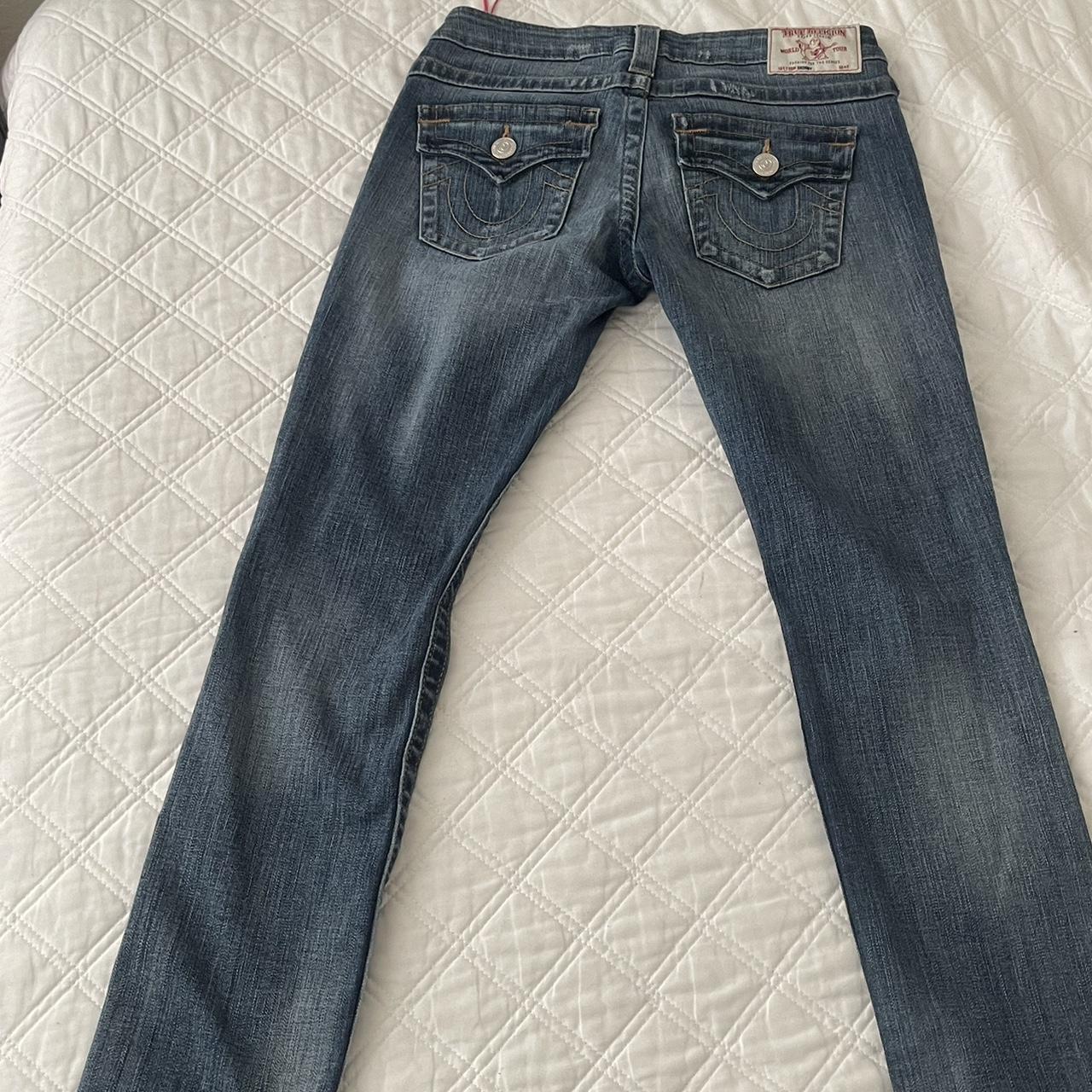 True religions, low waisted women jeans - Depop