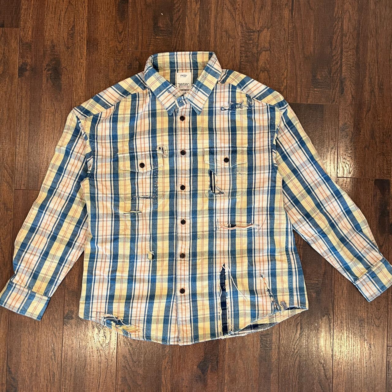 VISVIM PIONEER CHECK L/S CRASH Size 2 Never... - Depop