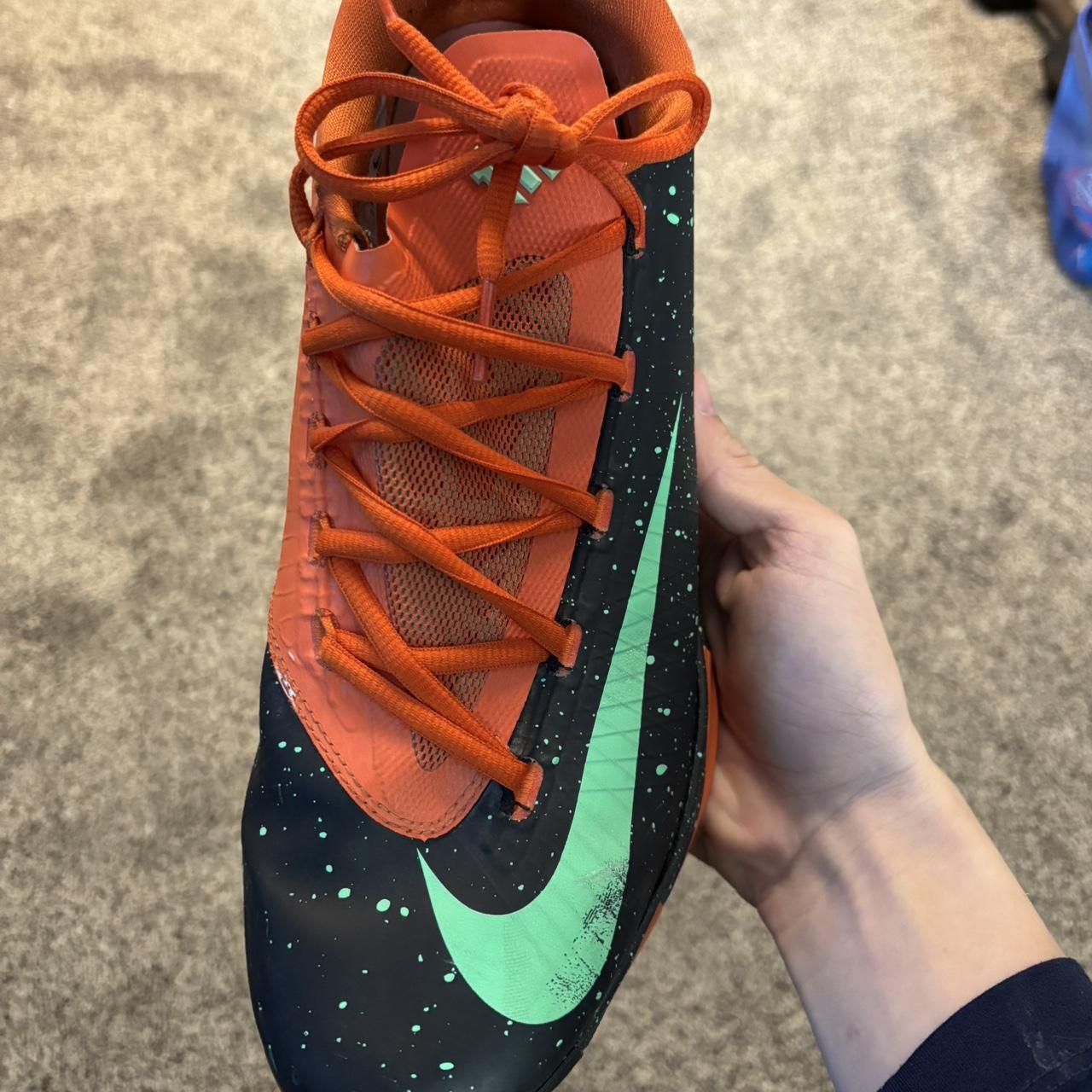 Nike KD 6 "Orange Splatter" basketball shoes... | Depop