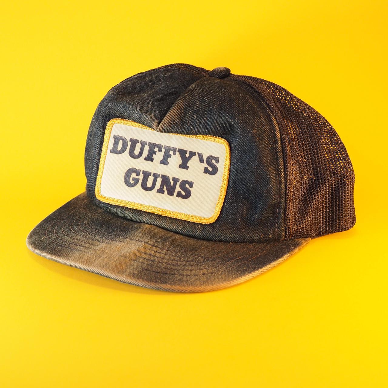 Vintage Duffy's Guns - 80s 90s - Jean/Blue Trucker... - Depop