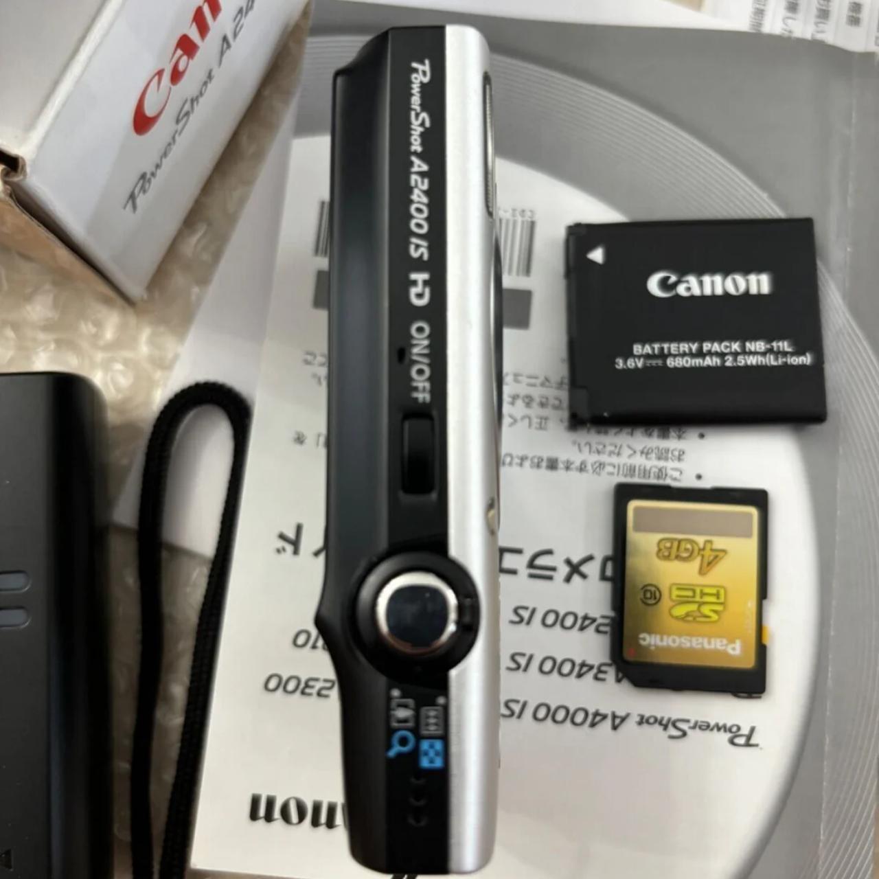Canon PowerShot A2400 IS Digital Camera silver color... - Depop
