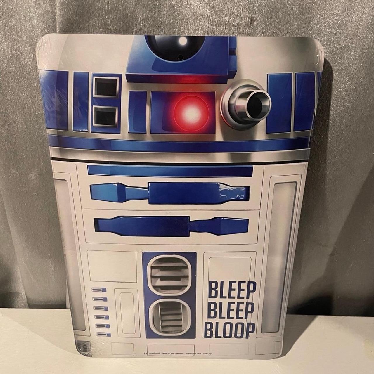 Star Wars R2D2 Bleep/Bleep/Bloop Wall Sign | Depop