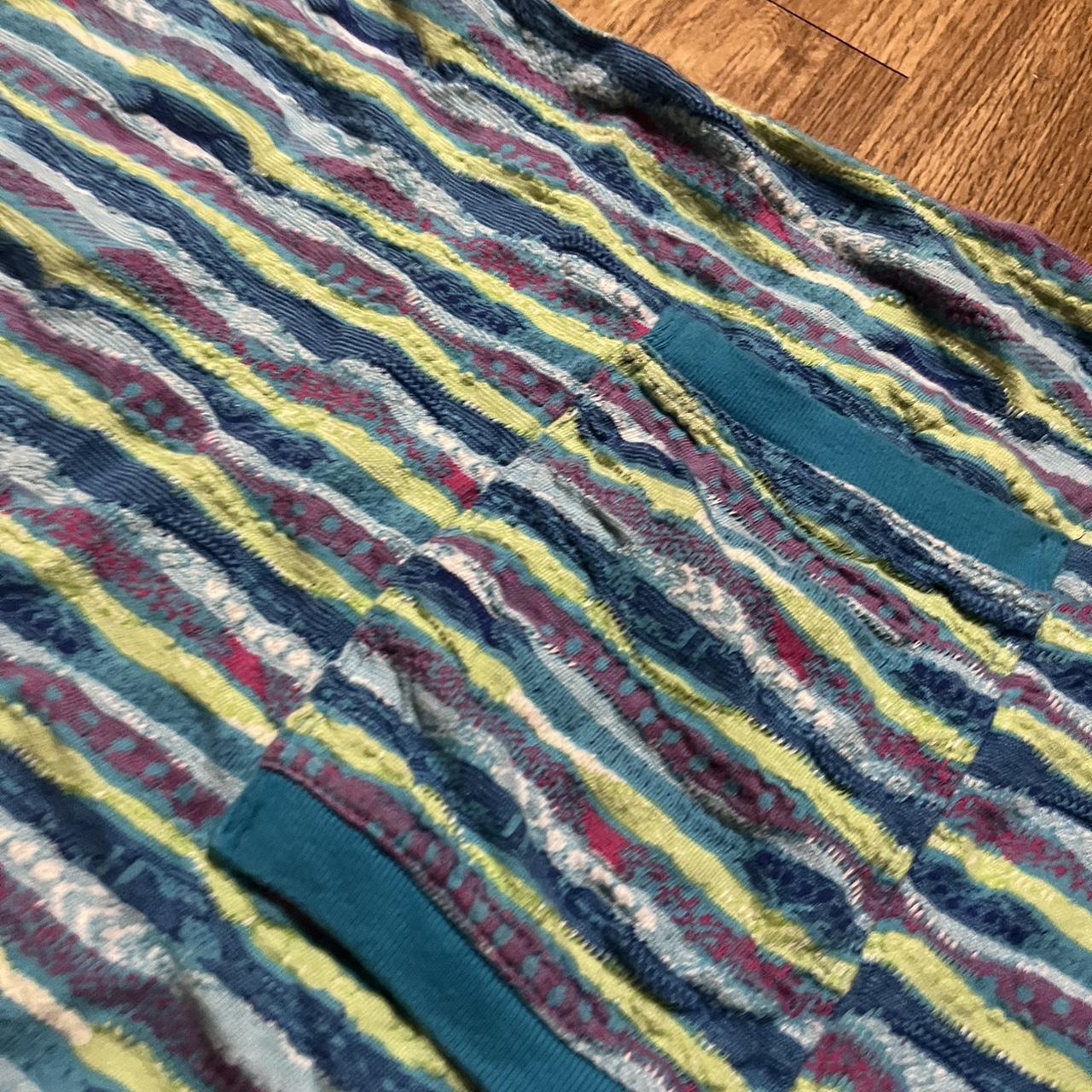 Coogi Blue and yellow hooded dress - Depop