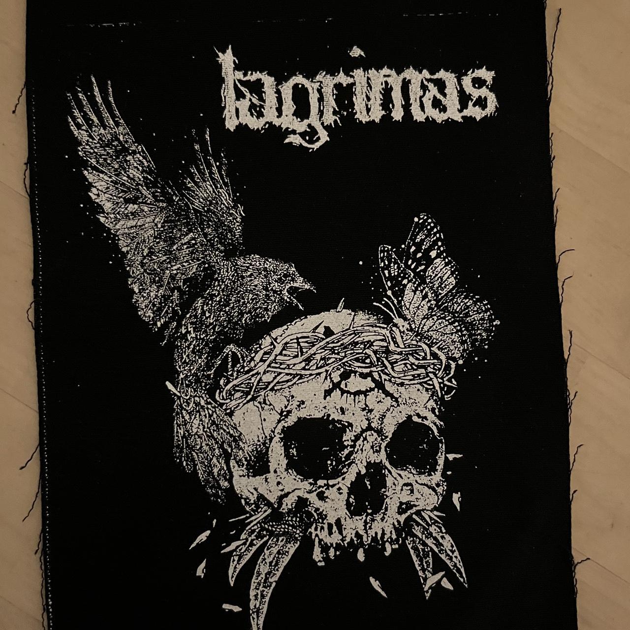Lagrimas patch copped online #skramz #screamo #emo... - Depop