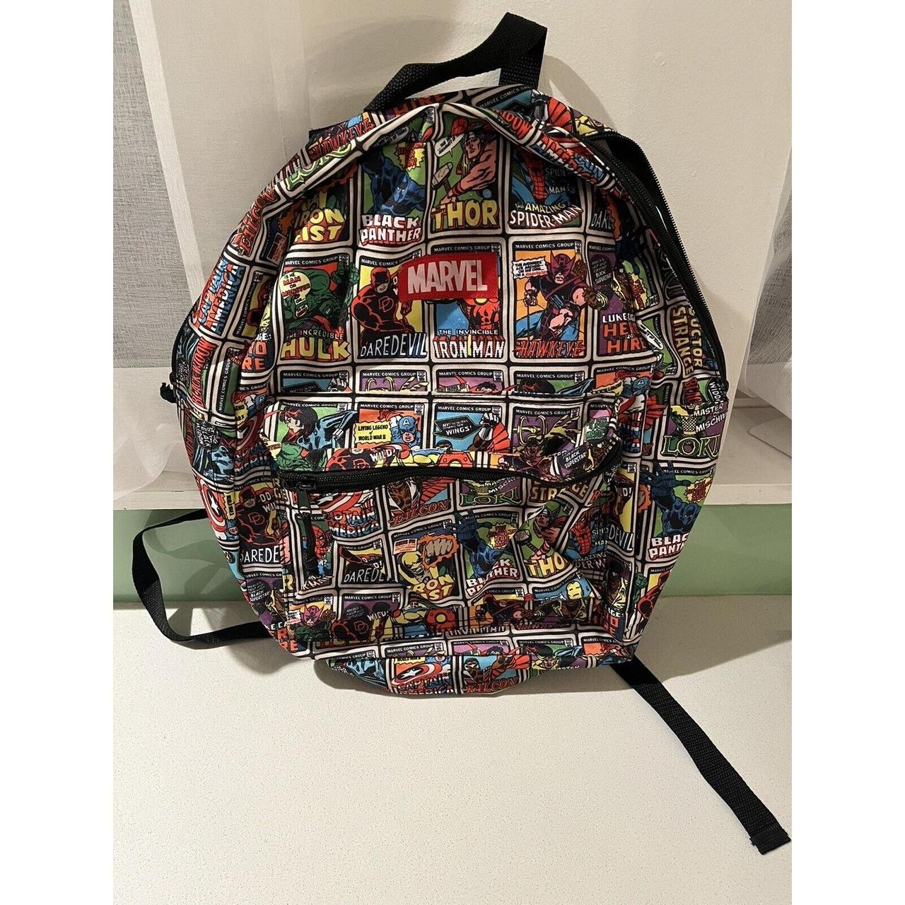 Marvel Comics Avengers Large Backpack School Travel... - Depop