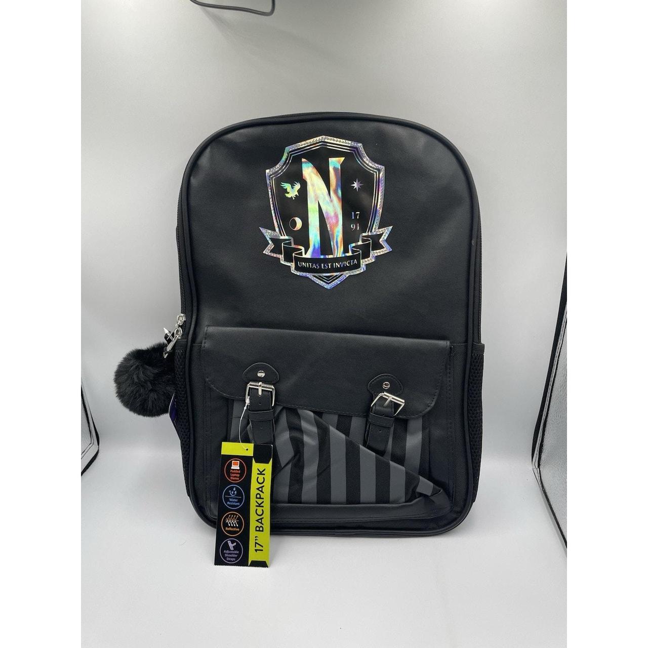 The Wednesday Addams Nevermore Academy Backpack Bag... | Depop