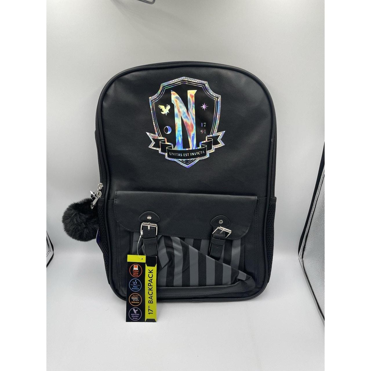 The Wednesday Addams Nevermore Academy Backpack Bag... | Depop