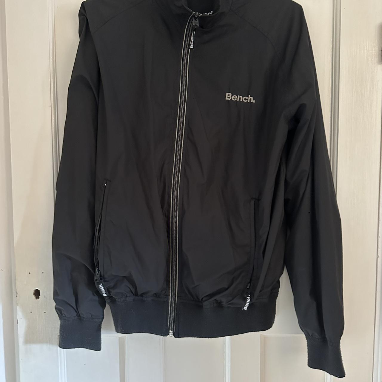 Bench black and silver jacket. Windbreaker. - Depop