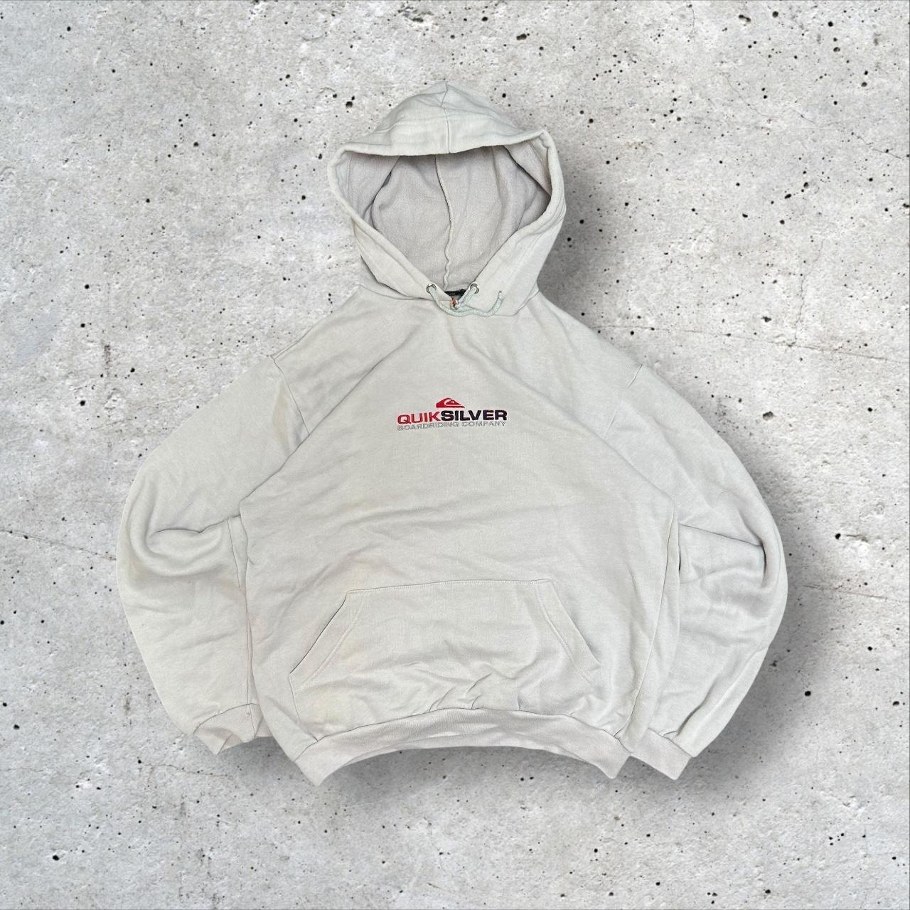 vintage Quiksilver embroidery spellout hoodie - The... - Depop