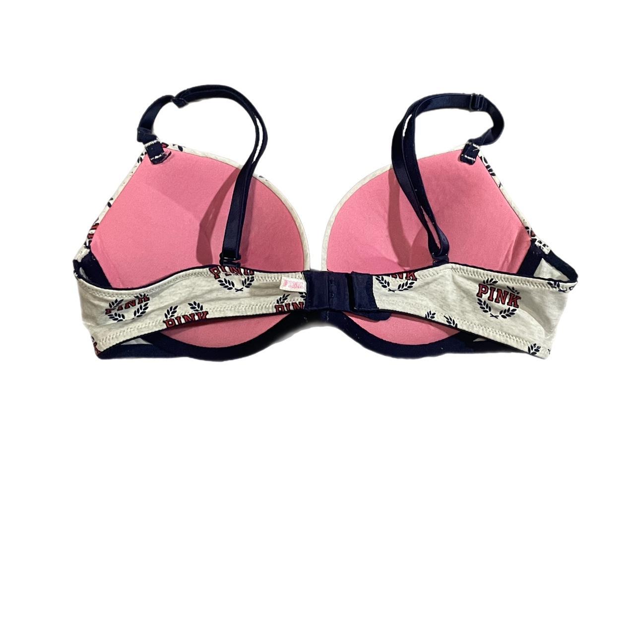 Grey PINK Bombshell Push-Up Bra... | Depop