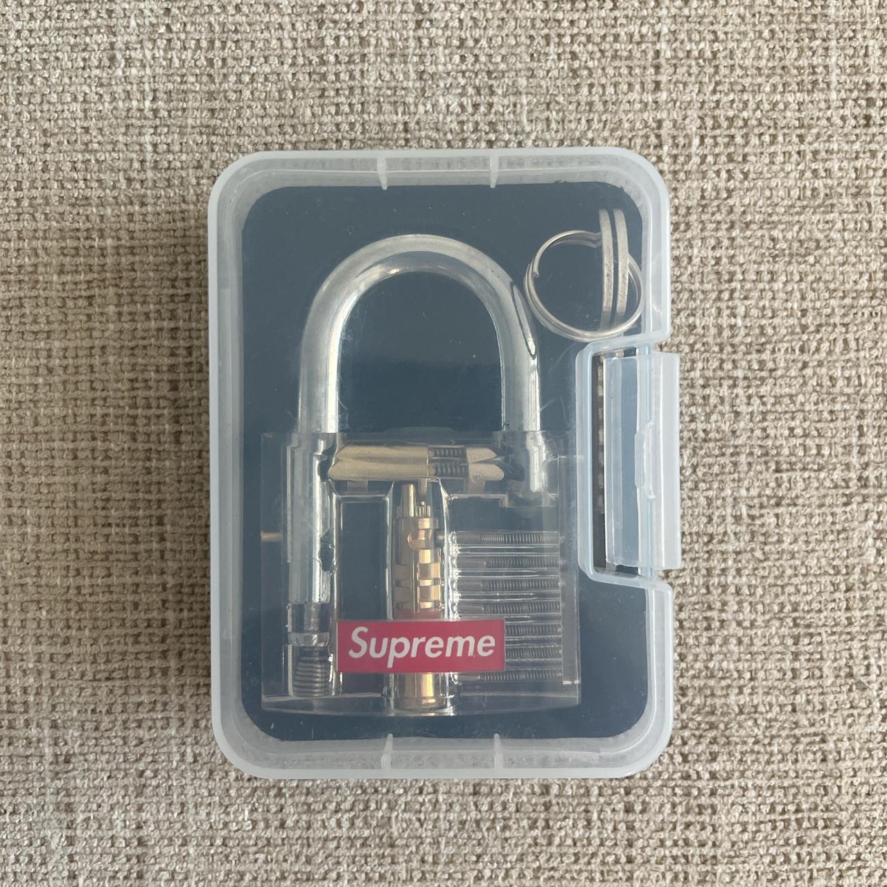 Supreme transparent lock with keys. - Depop