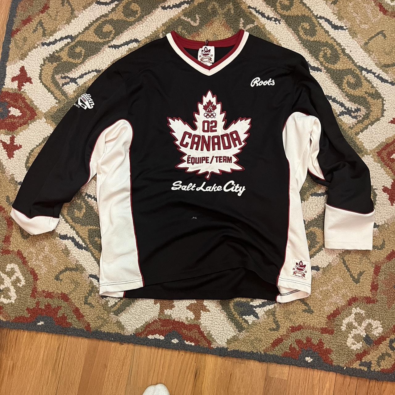 Rare Vintage Roots 2002 Team Canada Olympic Hockey... - Depop