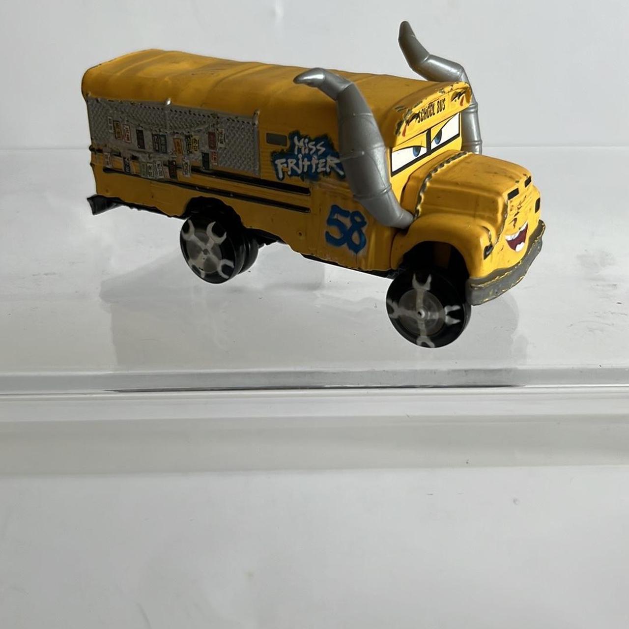Disney Pixar Cars 3 Deluxe Miss Fritter Bus Die Cast - Depop