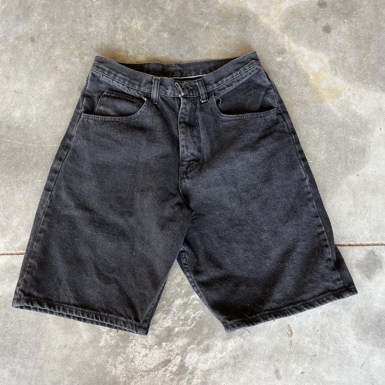 Black Wrangler Denim Shorts - Sz 30 - Excellent... - Depop