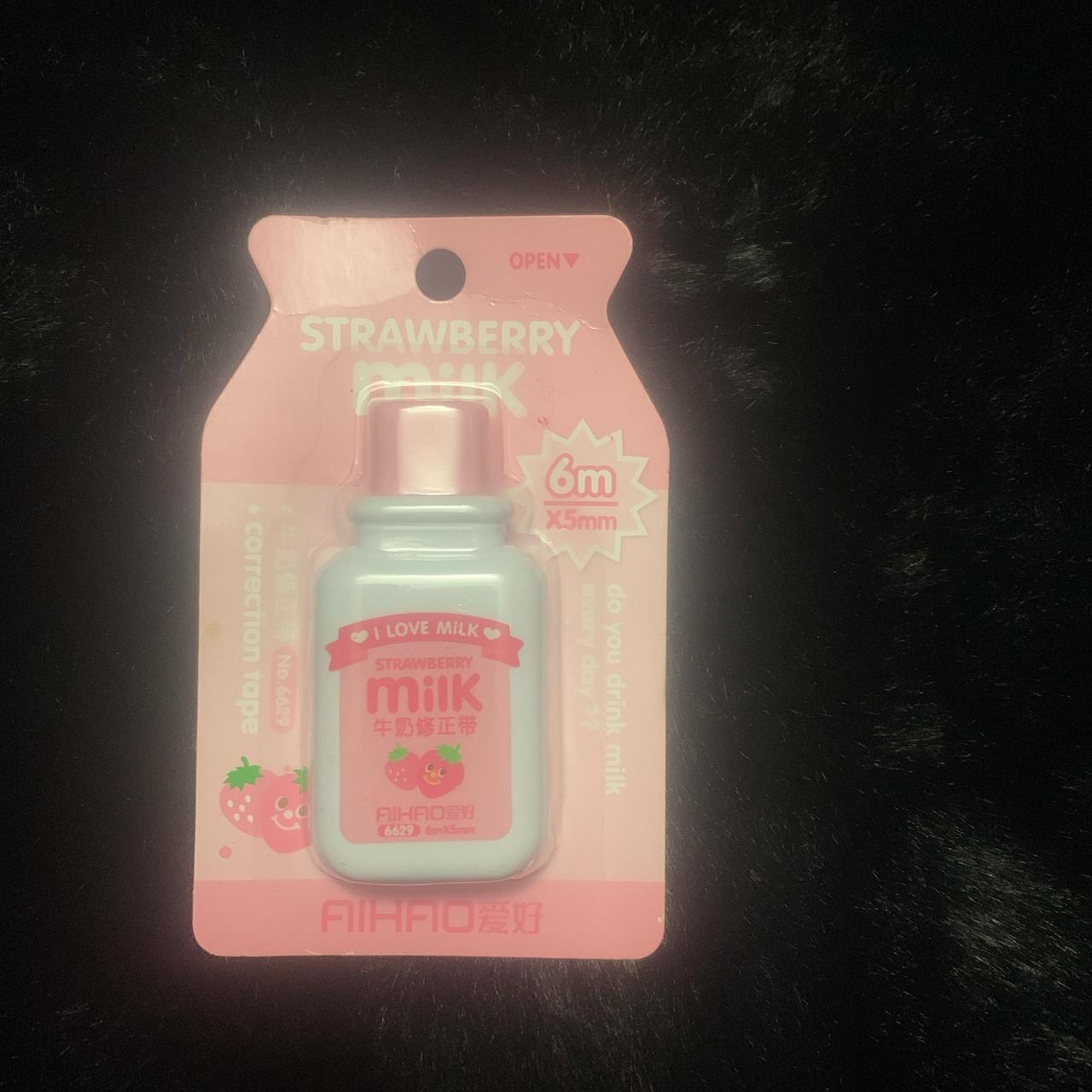 Strawberry milk correction tape Imported from. Depop