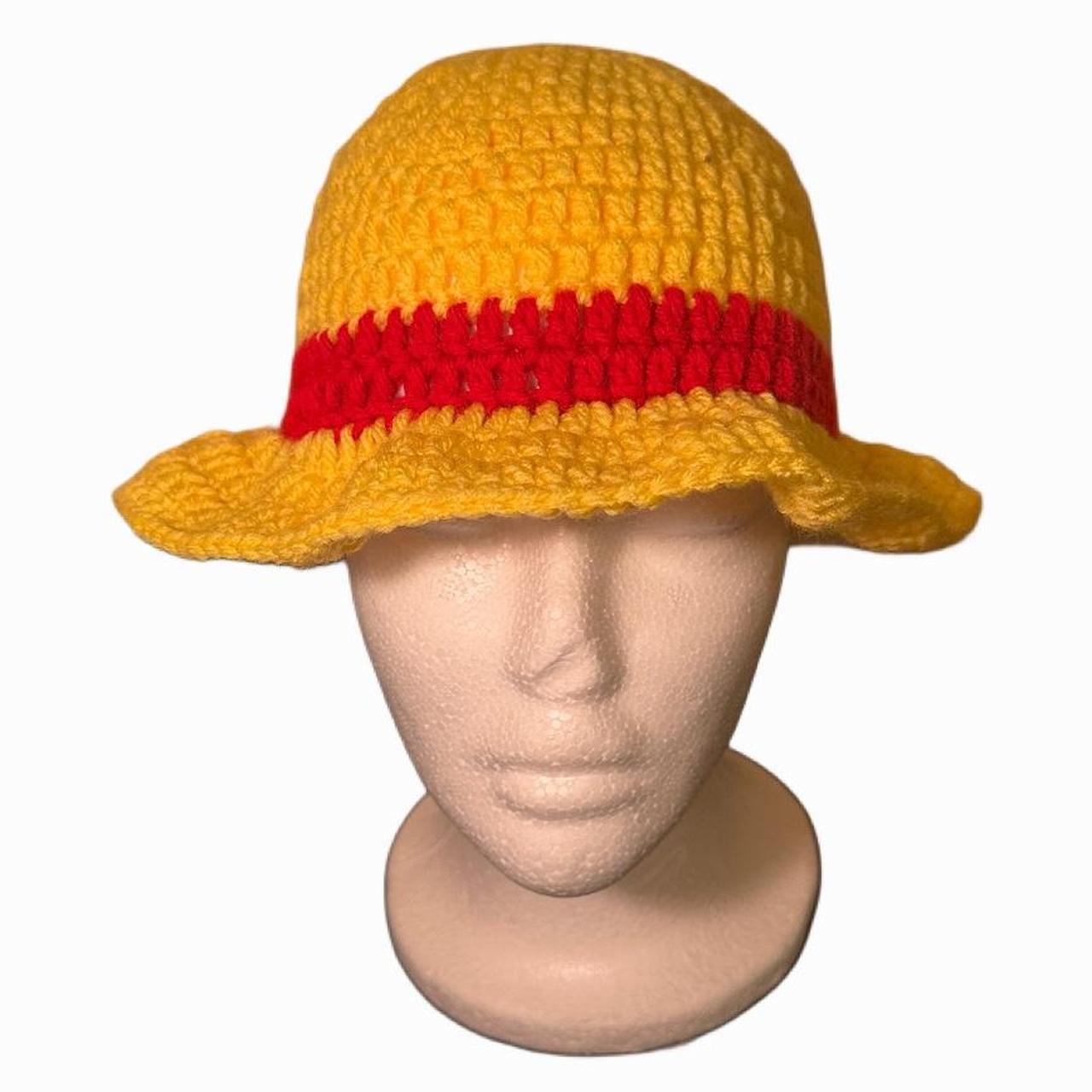Luffy crochet hat #onepiece #anime #luffy - Depop