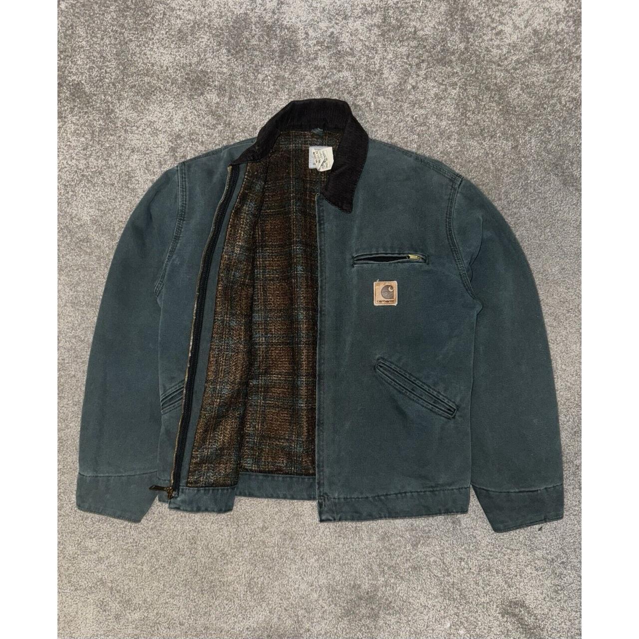 Size M Carhartt J43 HTG Hunter Green Detroit Jacket... - Depop