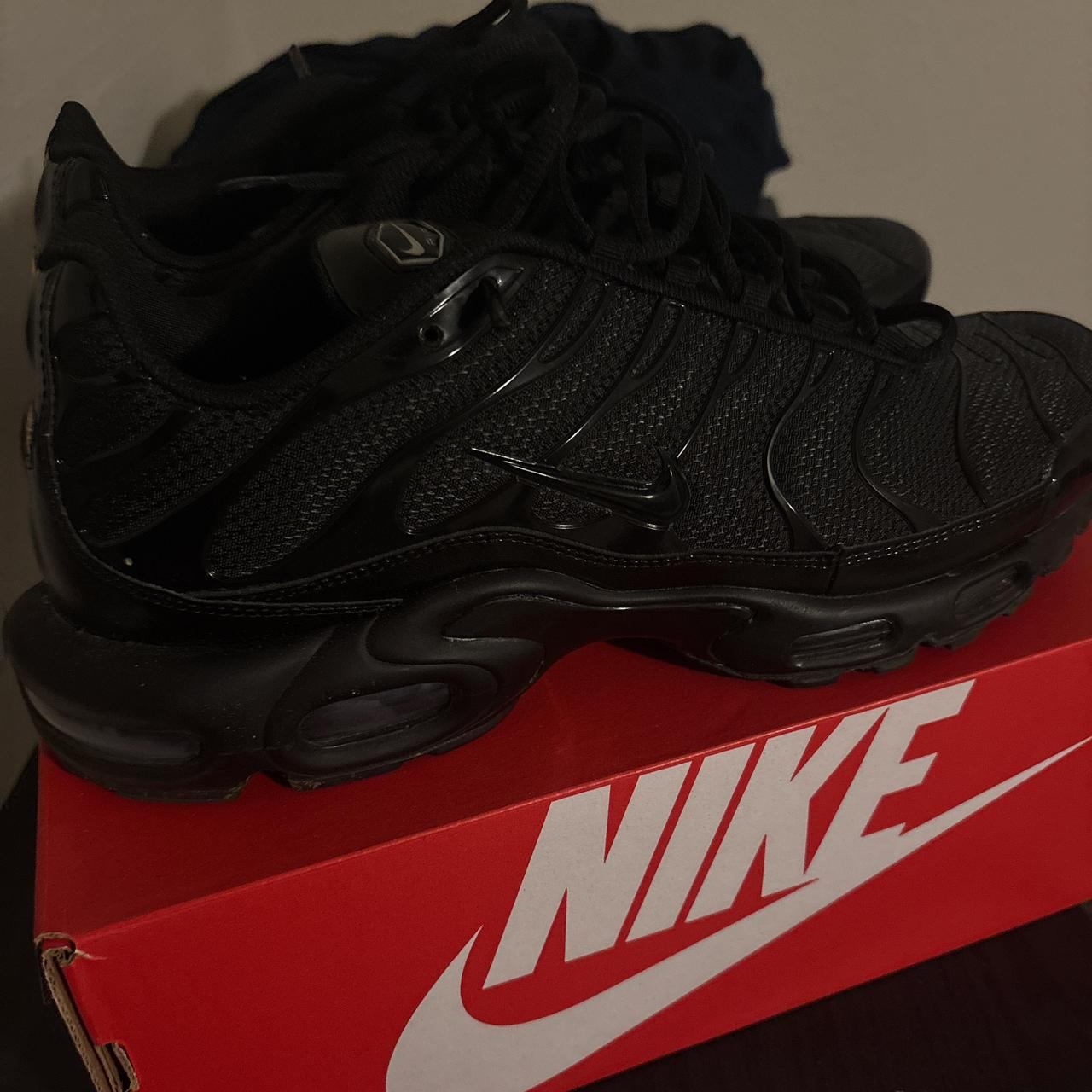 Black Nike Air Max Plus TN trainers #sneakers - Depop