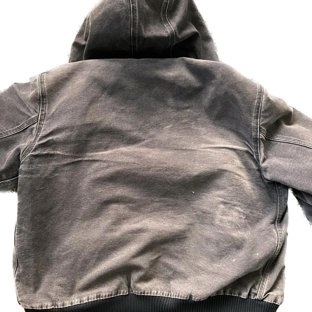 Carhartt Hooded Active Work Jacket J130 Black... - Depop