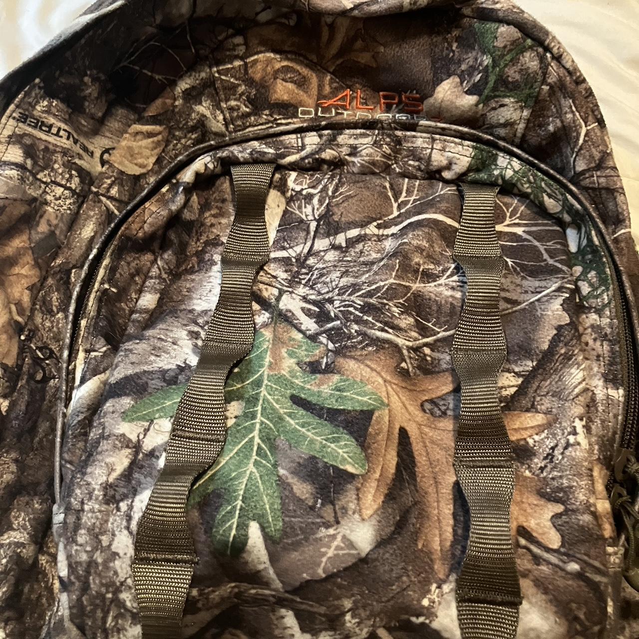 alps outdoors real tree camo backpack with multiple... | Depop