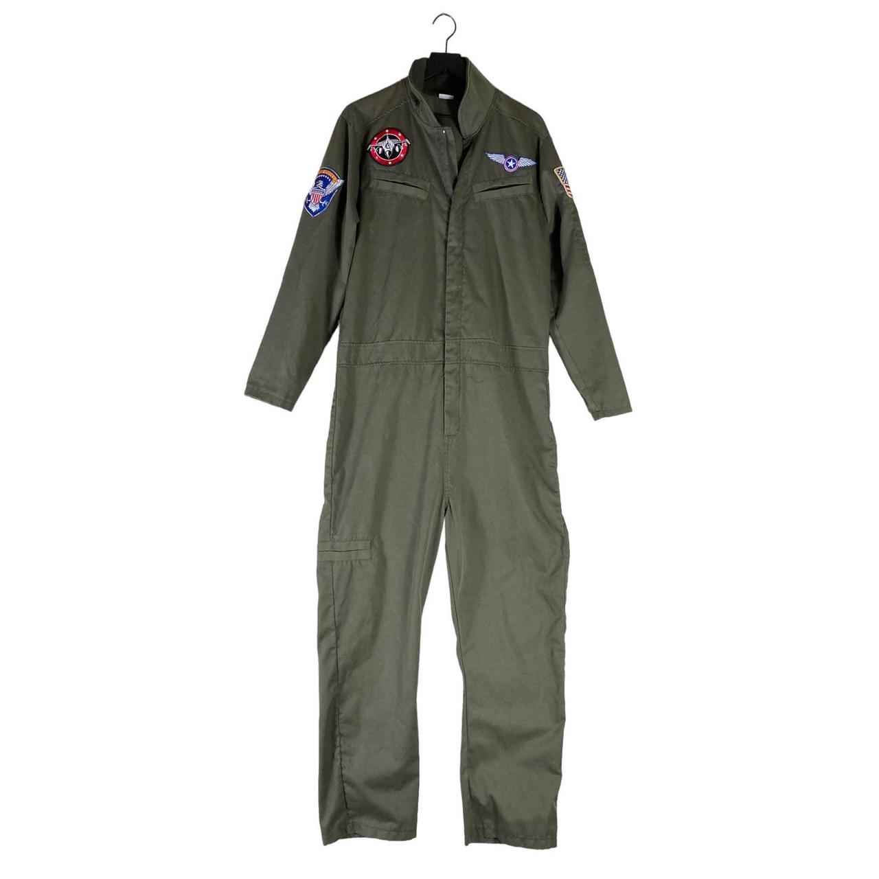 Top Gun Jumpsuit Costume Flight Maverick Suit Adult... - Depop
